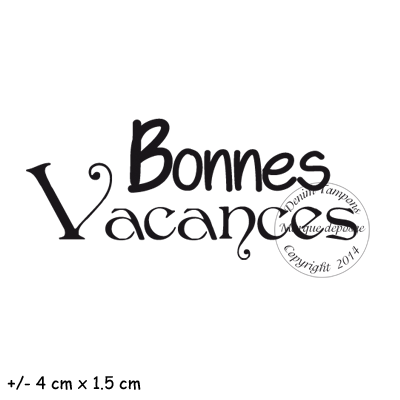 1. - de 1.99 € : TAMPON BONNES VACANCES par Meldon